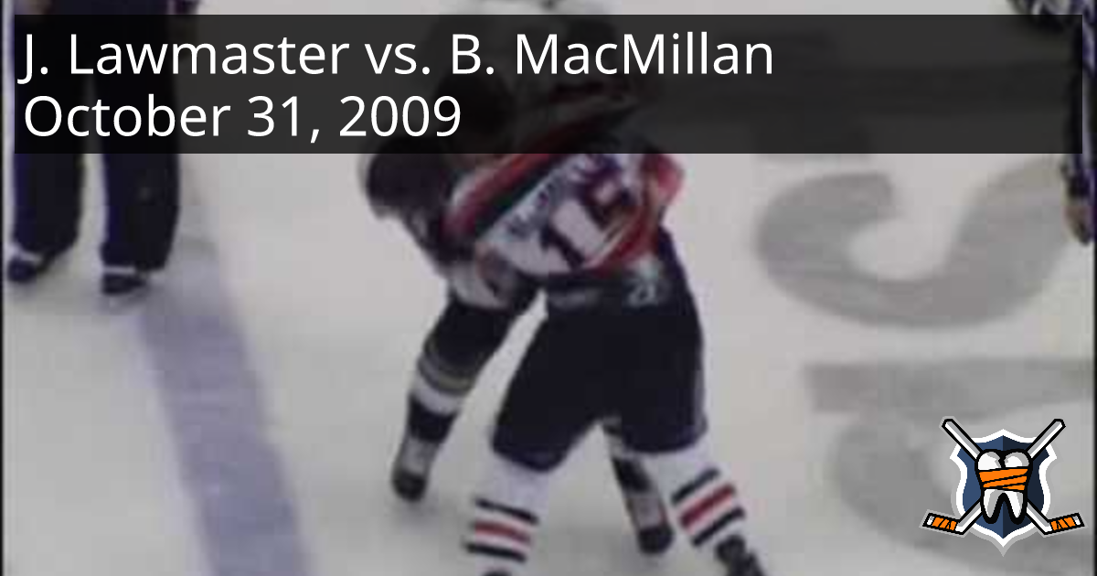 Jason Lawmaster vs. Brad MacMillan, October 31, 2009 - Muskegon ...