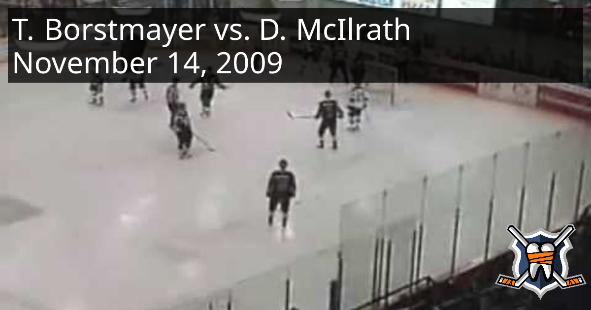 Tyler Borstmayer vs. Dylan McIlrath, November 14, 2009 - Regina Pats vs ...