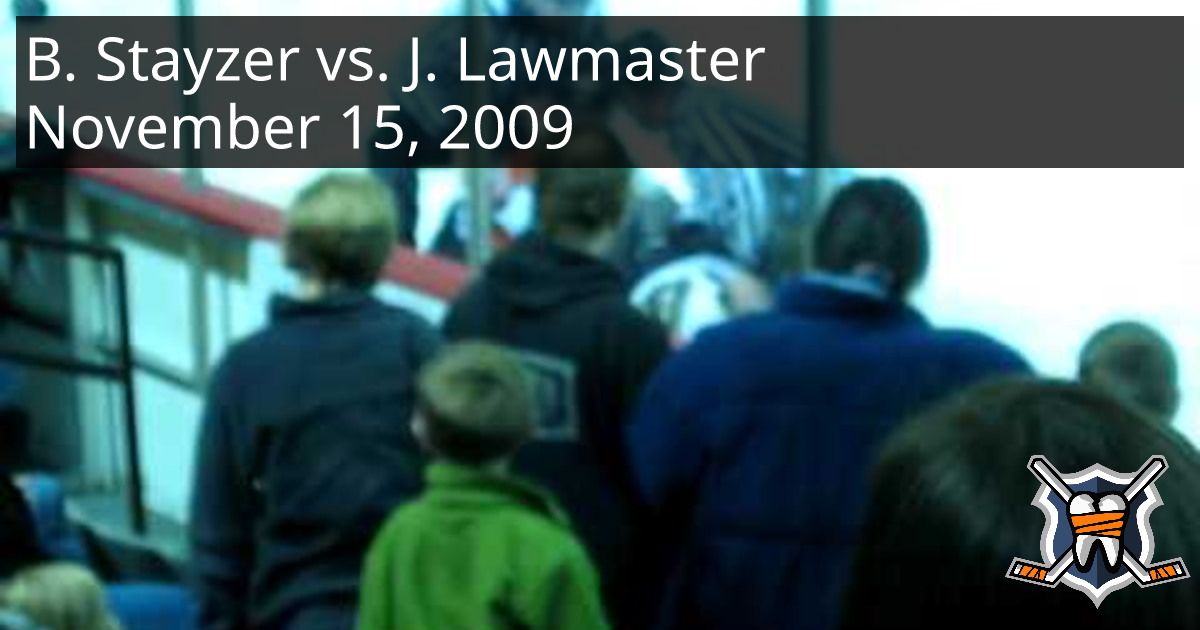 Blair Stayzer vs. Jason Lawmaster, November 15, 2009 - Fort Wayne ...
