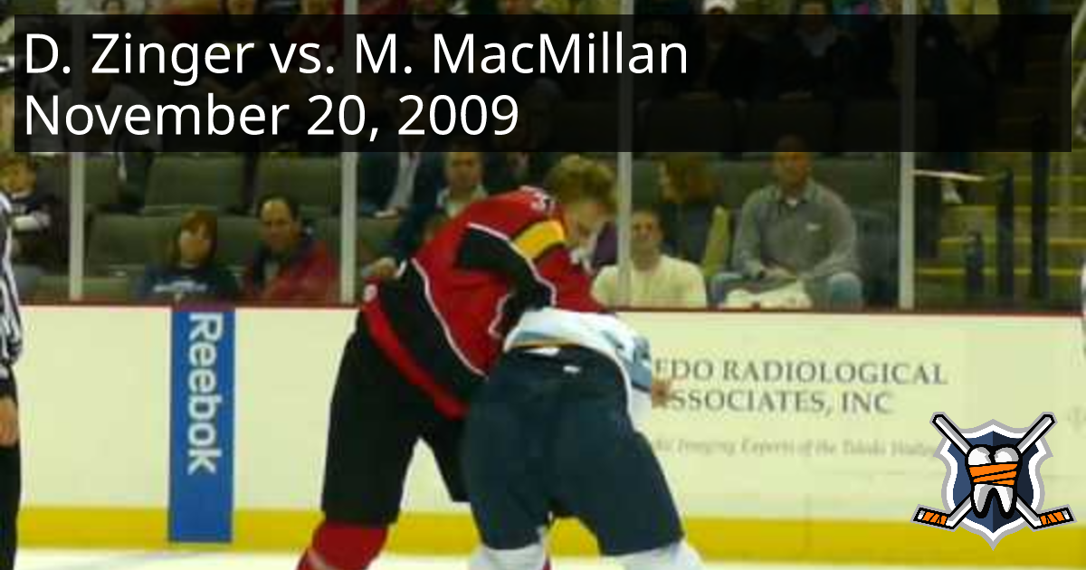 Dwayne Zinger vs. Malcolm MacMillan, November 20, 2009 - Cincinnati ...