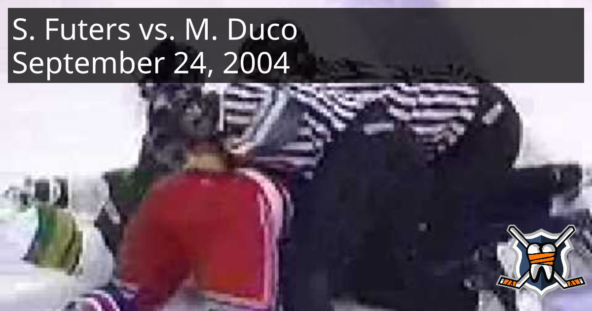Shawn Futers vs. Mike Duco, September 24, 2004 - London Knights vs ...