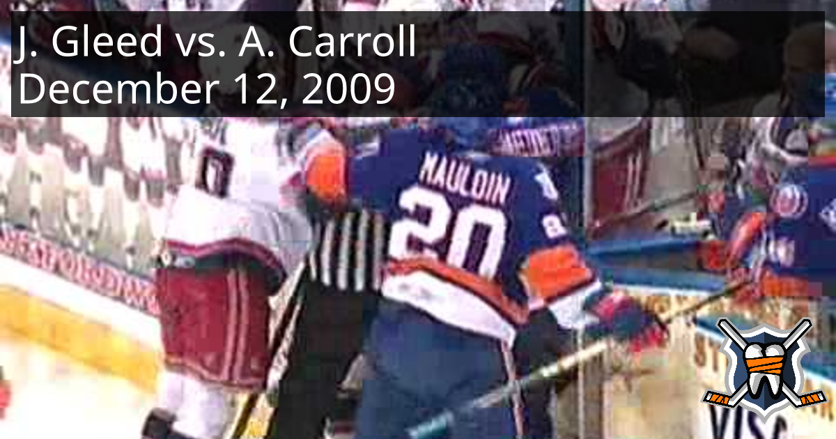 Jon Gleed vs. Andrew Carroll, December 12, 2009 - Bridgeport Sound ...