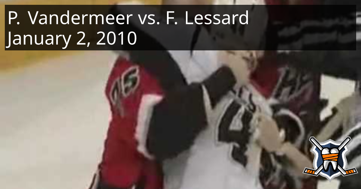 Pete Vandermeer vs. Francis Lessard, January 2, 2010 - Abbotsford Heat ...