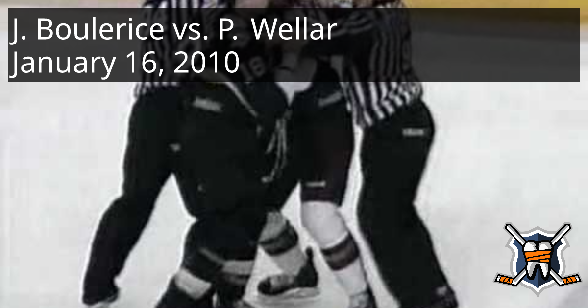 Jesse Boulerice vs. Patrick Wellar, January 16, 2010 - Wilkes-Barre ...