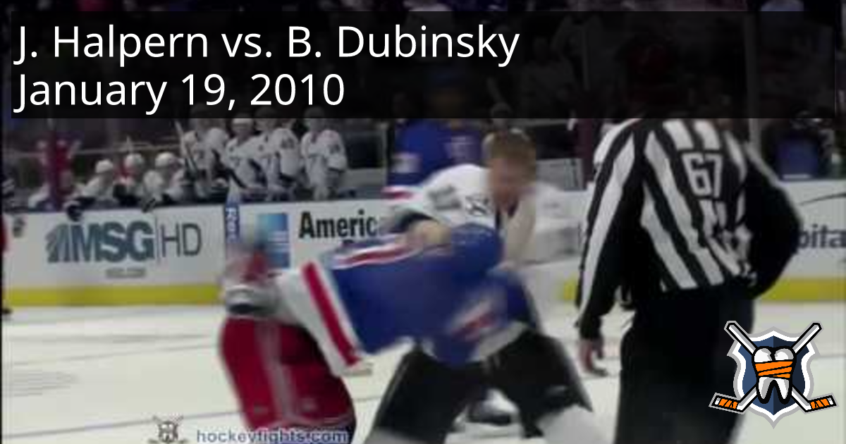 Jeff Halpern vs. Brandon Dubinsky, January 19, 2010 - Tampa Bay ...