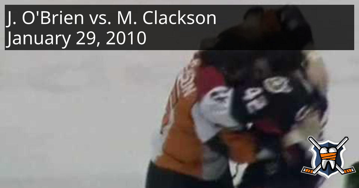 Jim O'Brien vs. Matthew Clackson, January 29, 2010 - Binghamton ...