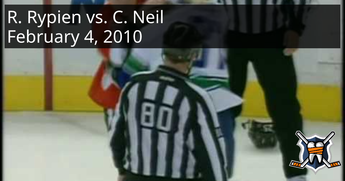 Rick Rypien vs. Chris Neil, February 4, 2010 - Vancouver Canucks vs ...
