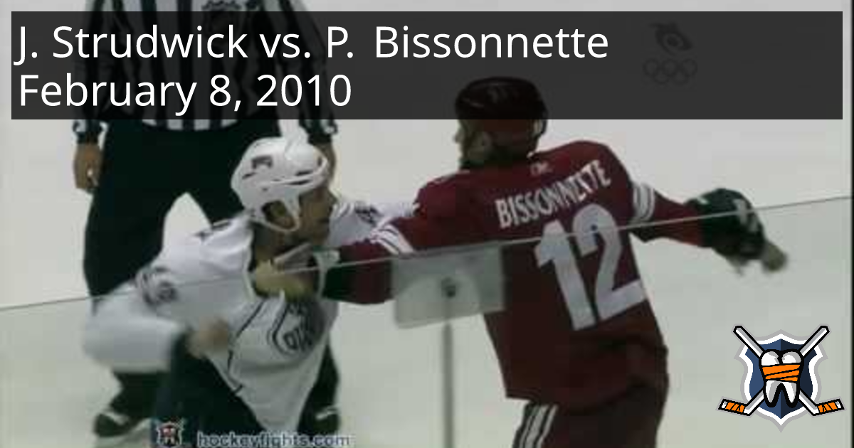 Jason Strudwick vs. Paul Bissonnette, February 8, 2010 - Edmonton ...
