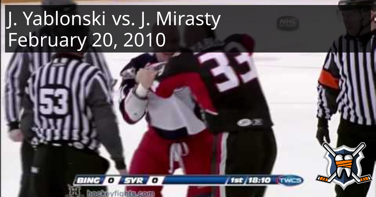 Jeremy Yablonski vs. Jon Mirasty, February 20, 2010 - Binghamton ...