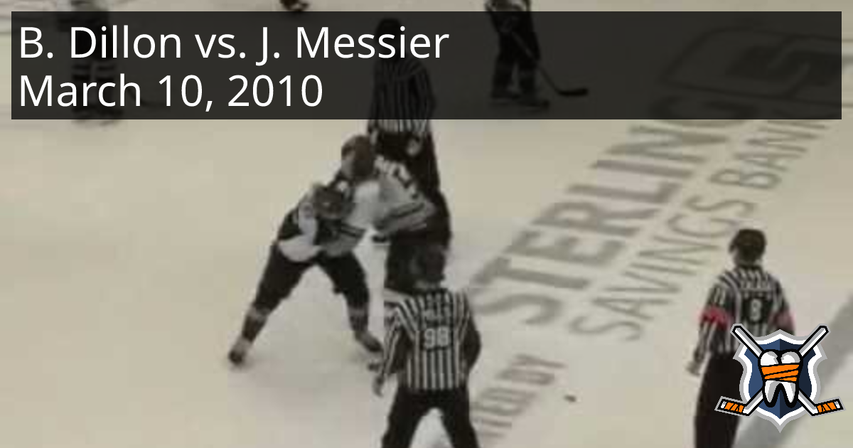 Brenden Dillon vs. Jordan Messier, March 10, 2010 - Seattle ...