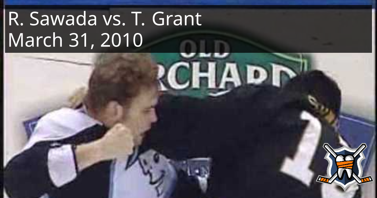 Ray Sawada vs. Triston Grant, March 31, 2010 - Texas Stars vs ...