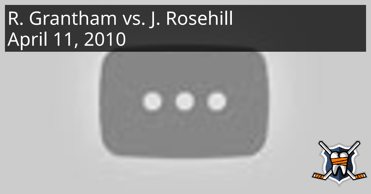 Ryley Grantham vs. Jay Rosehill, April 11, 2010 - Abbotsford Heat vs ...