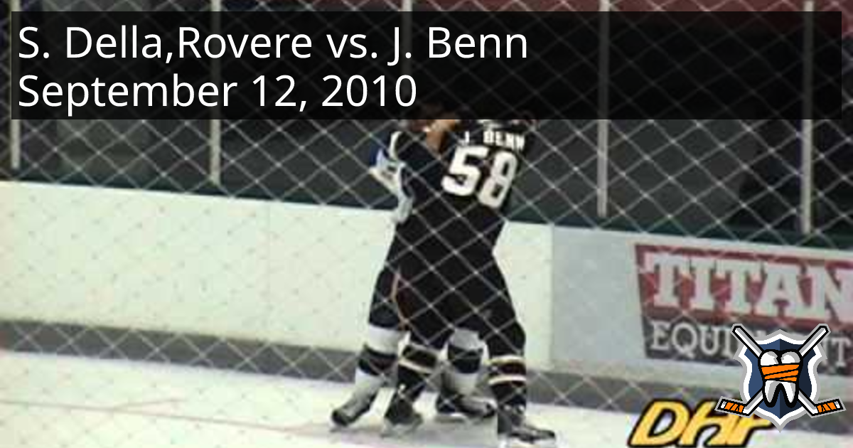 Stefan Della Rovere vs. Jordie Benn, September 12, 2010 - St Louis ...