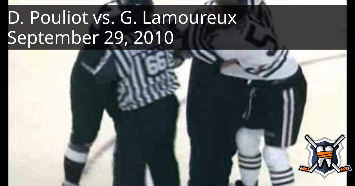 Derrick Pouliot vs. Greg Lamoureux, September 29, 2010 - Portland ...