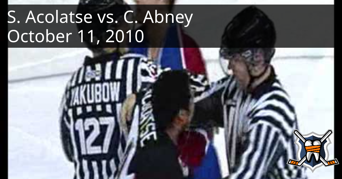 Sena Acolatse vs. Cameron Abney, October 11, 2010 - Prince George ...