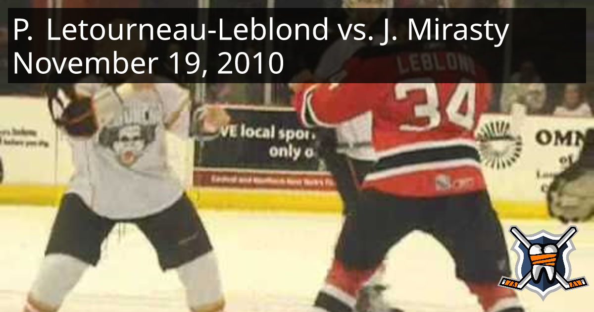 Pierre-Luc Letourneau-Leblond vs. Jon Mirasty, November 19, 2010 ...