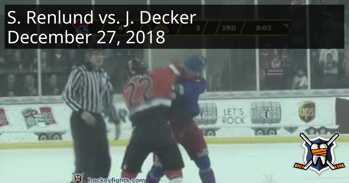 Sam Renlund vs. Jackson Decker, December 27, 2018 - Des Moines ...