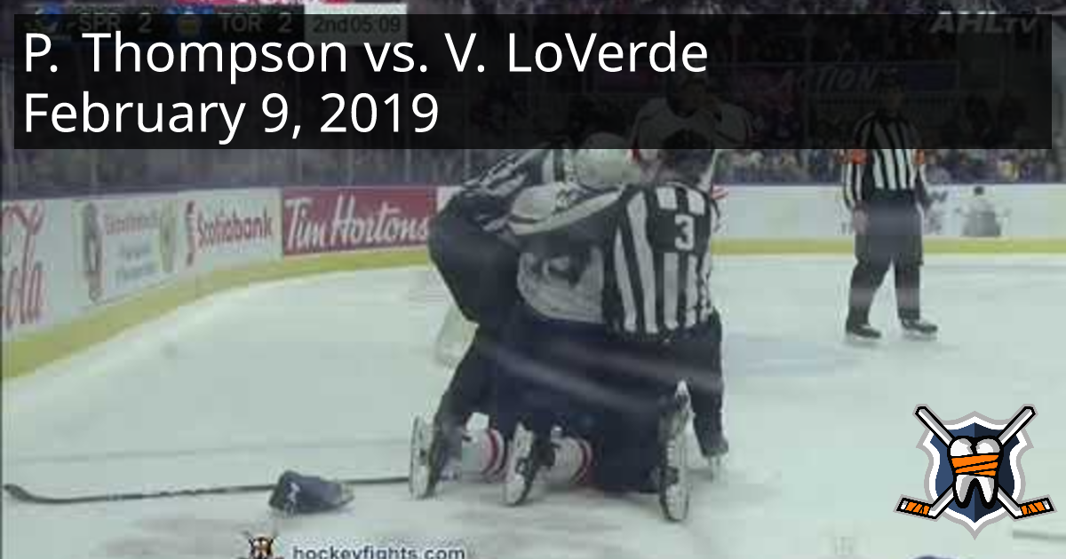 Paul Thompson vs. Vincent LoVerde, February 9, 2019 - Springfield ...