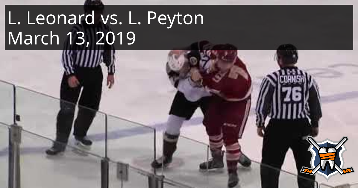 Liam Leonard vs. Liam Peyton, March 13, 2019 - Acadie-Bathurst Titan vs ...