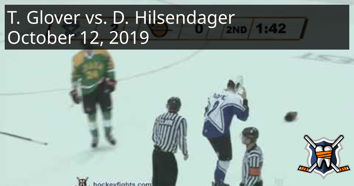 Ty Glover vs. Daniel Hilsendager, October 12, 2019 - Lincoln Stars vs ...