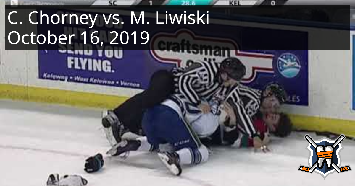 Carter Chorney vs. Mark Liwiski, October 16, 2019 - Swift Current ...
