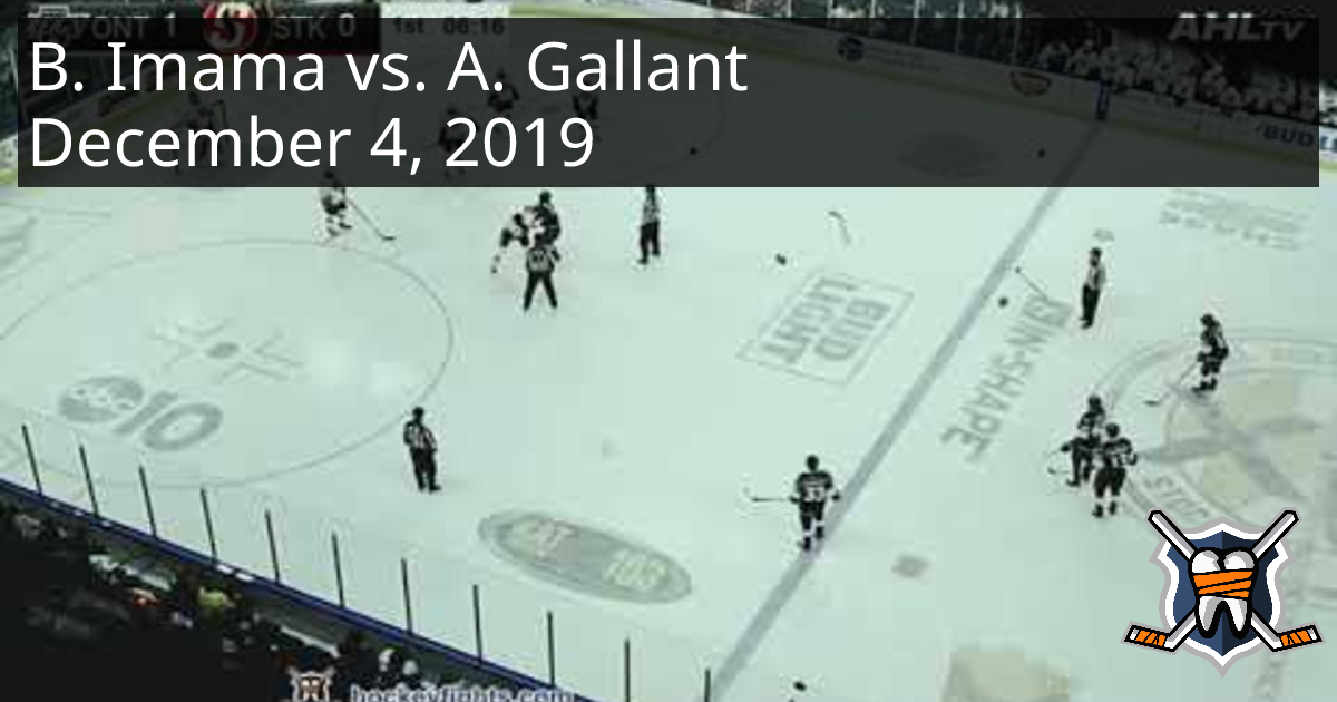 Bokondji Imama vs. Alex Gallant, December 4, 2019 - Ontario Reign vs ...