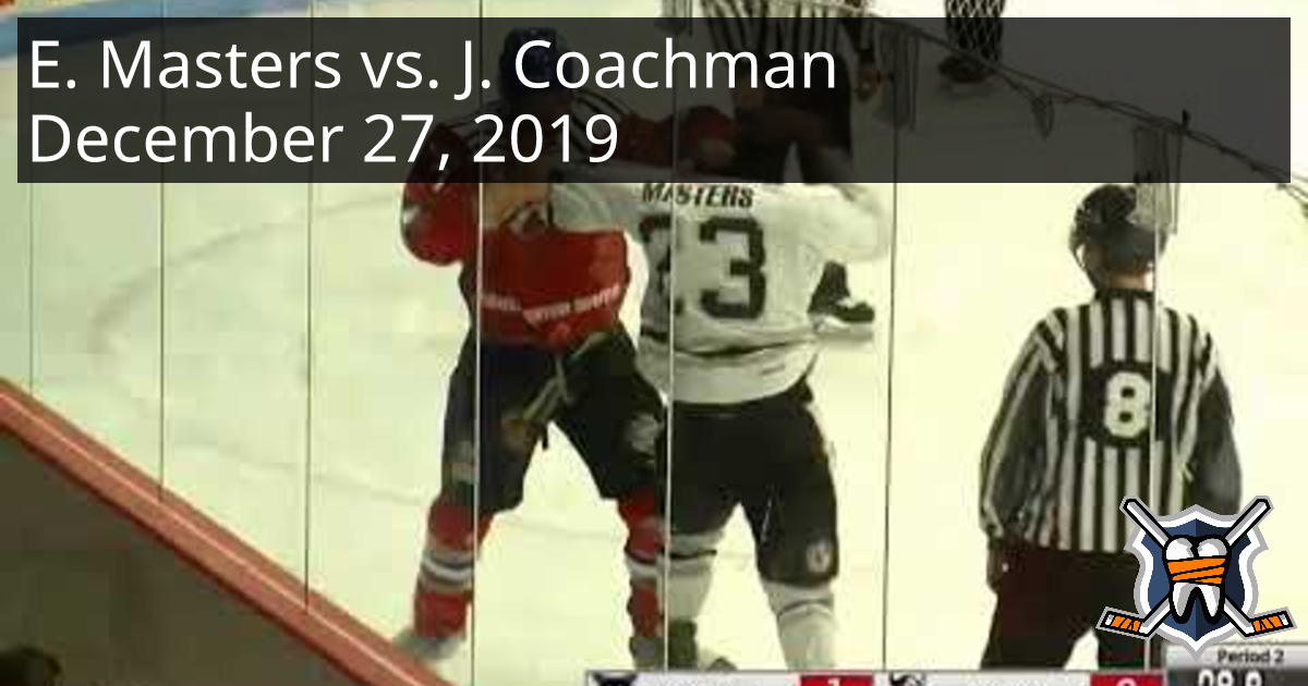 Eric Masters vs. Justin Coachman, December 27, 2019 - Delaware Thunder ...