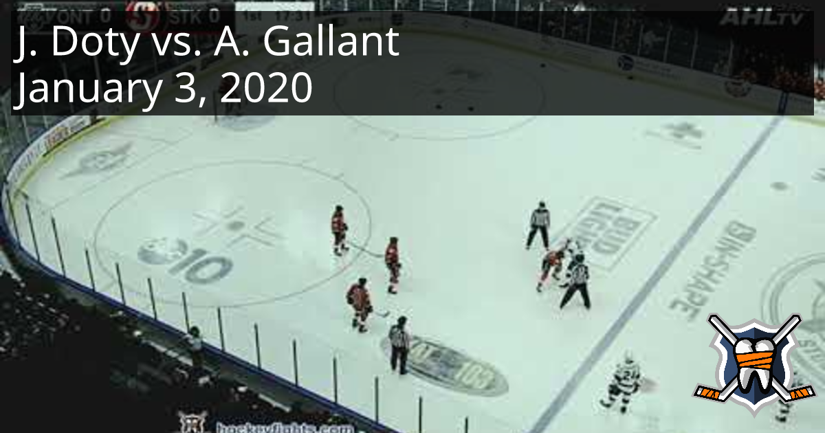 Jacob Doty vs. Alex Gallant, January 3, 2020 - Ontario Reign vs ...