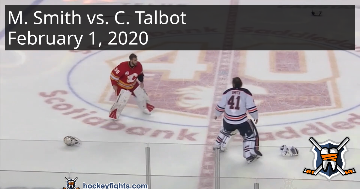 Mike Smith vs. Cam Talbot, February 1, 2020 - Edmonton Oilers vs ...