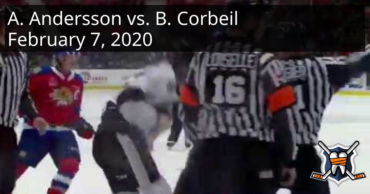 Axel Andersson vs. Benjamin Corbeil, February 7, 2020 - Moncton ...