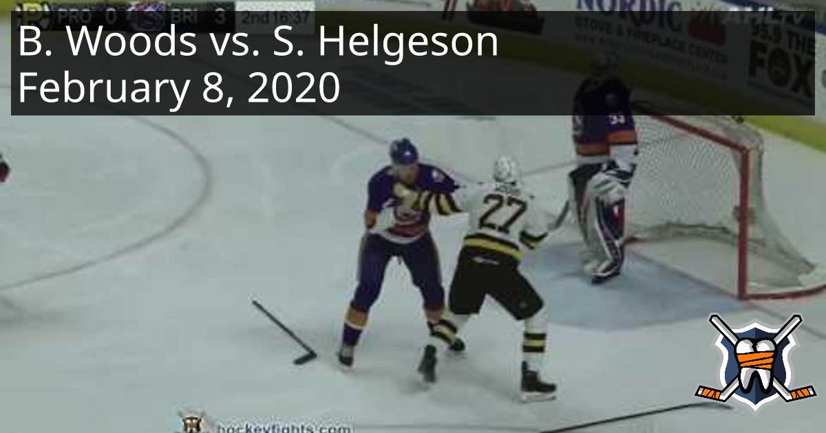 Brendan Woods vs. Seth Helgeson, February 8, 2020 - Providence Bruins ...