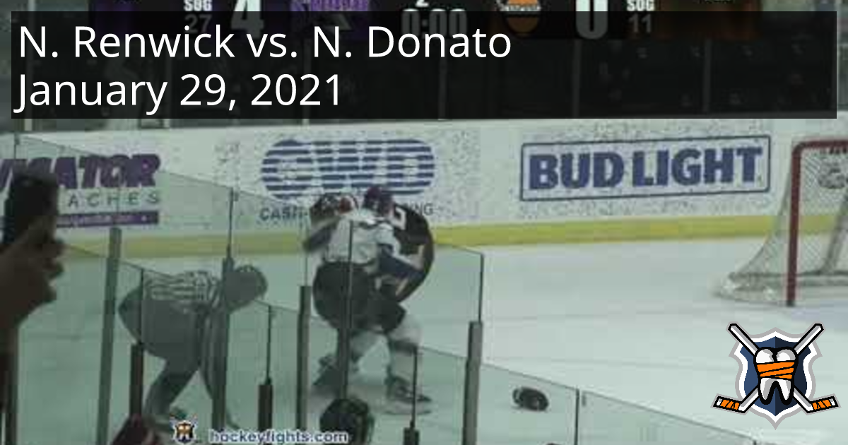 Nolan Renwick vs. Nicholas Donato, January 29, 2021 - Omaha Lancers vs ...