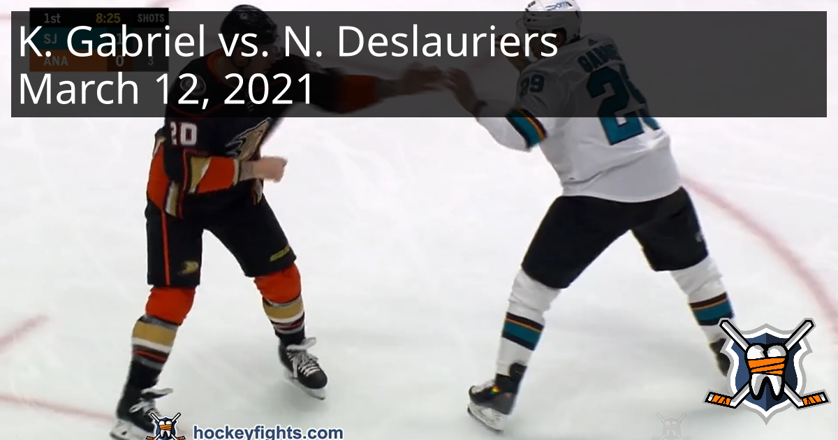 Kurtis Gabriel vs. Nicolas Deslauriers, March 12, 2021 - San Jose ...
