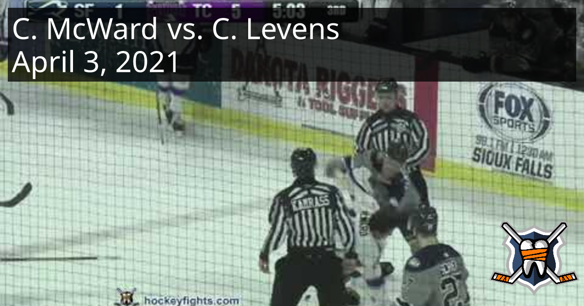 Cole McWard vs. Clint Levens, April 3, 2021 - Tri-City Storm vs. Sioux ...