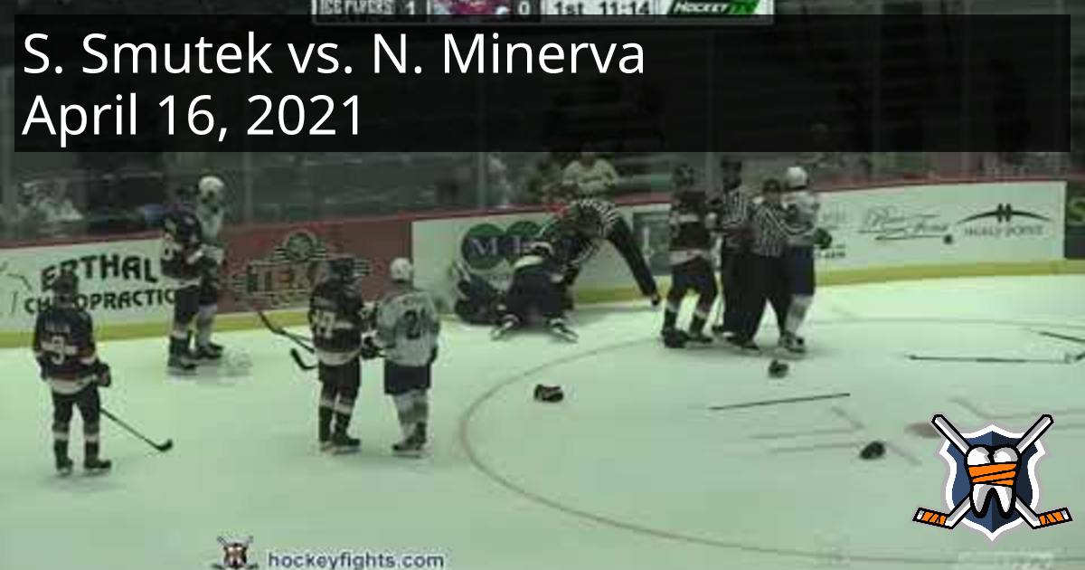 Skyler Smutek vs. Nick Minerva, April 16, 2021 - Pensacola Ice Flyers ...