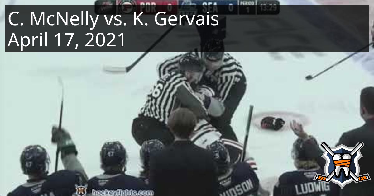 Cade McNelly vs. Kishaun Gervais, April 17, 2021 - Seattle Thunderbirds ...