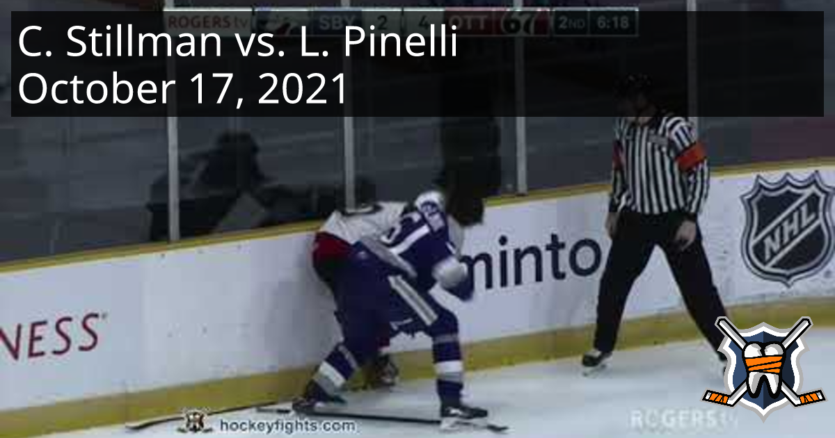Chase Stillman vs. Luca Pinelli, October 17, 2021 - Sudbury Wolves vs ...