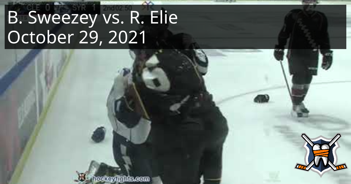 Billy Sweezey vs. Remi Elie, October 29, 2021 - Cleveland Monsters vs ...