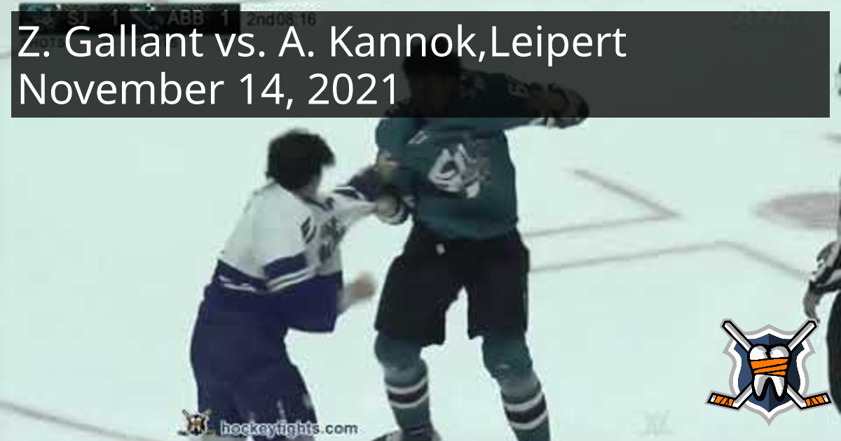 Zach Gallant vs. Alex Kannok Leipert, November 14, 2021 - San Jose ...