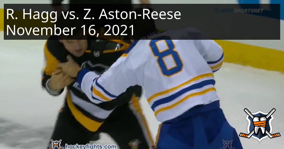 Robert Hagg vs. Zach Aston-Reese, November 16, 2021 - Buffalo Sabres vs ...