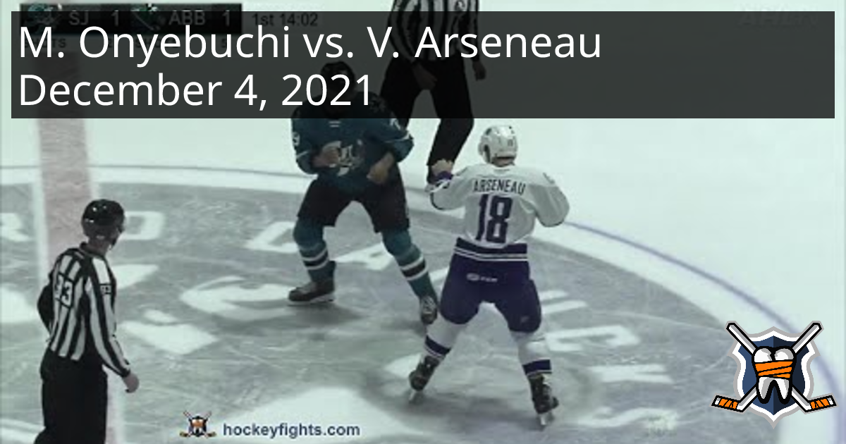 Montana Onyebuchi vs. Vincent Arseneau, December 4, 2021 - San Jose ...