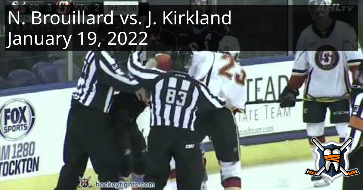 Nikolas Brouillard vs. Justin Kirkland, January 19, 2022 - San Diego ...