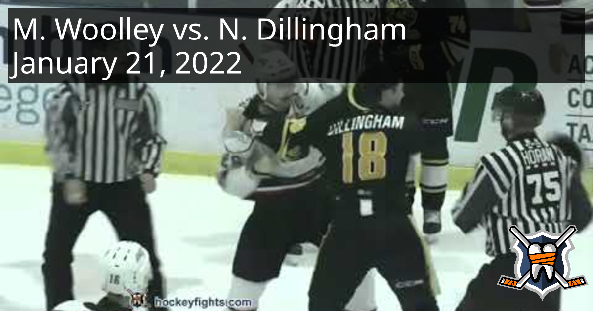 Mark Woolley vs. Nolan Dillingham, January 21, 2022 - Owen Sound Attack ...