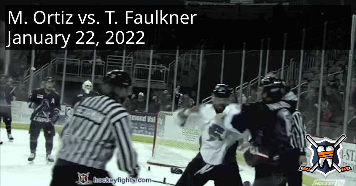 Marcus Ortiz vs. Tim Faulkner, January 22, 2022 - Quad City Storm vs ...