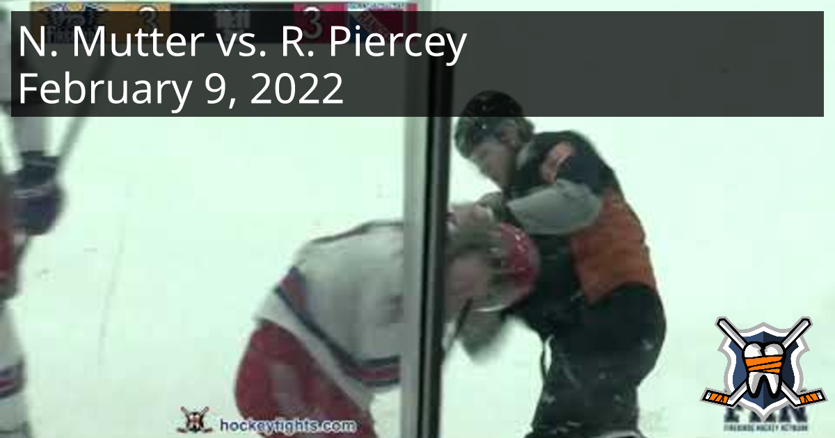 Navrin Mutter vs. Riley Piercey, February 9, 2022 - Kitchener Rangers ...