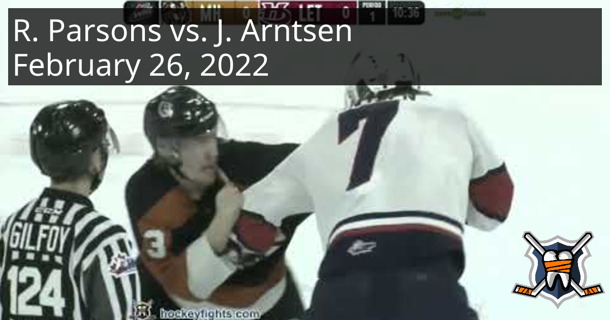 Rhett Parsons vs. Joe Arntsen, February 26, 2022 - Medicine Hat Tigers ...