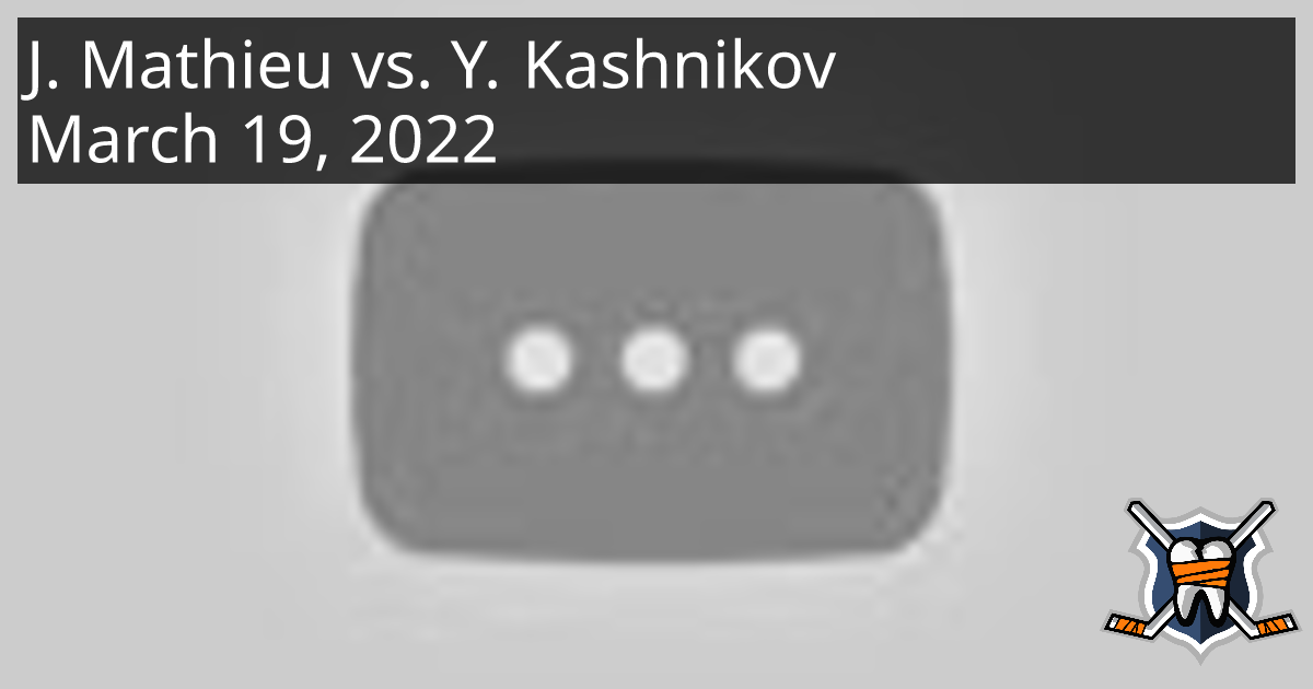 Jacob Mathieu vs. Yevgeni Kashnikov, March 19, 2022 - Rimouski Océanic ...