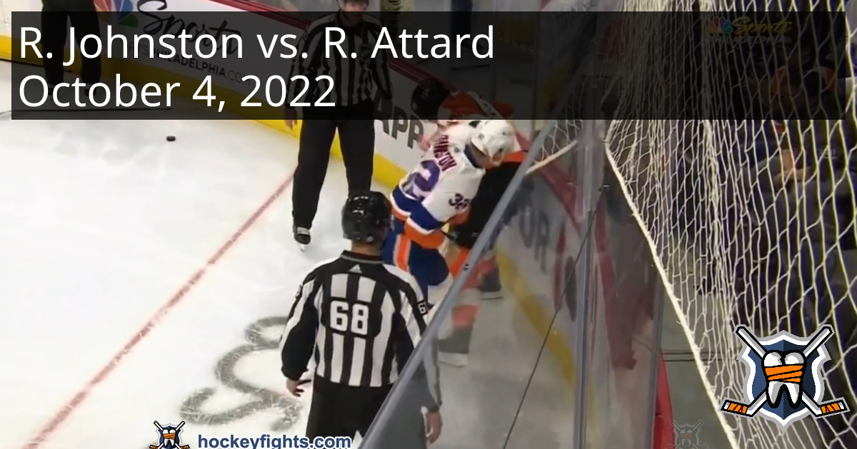 Ross Johnston vs. Ronnie Attard, October 4, 2022 - New York Islanders ...