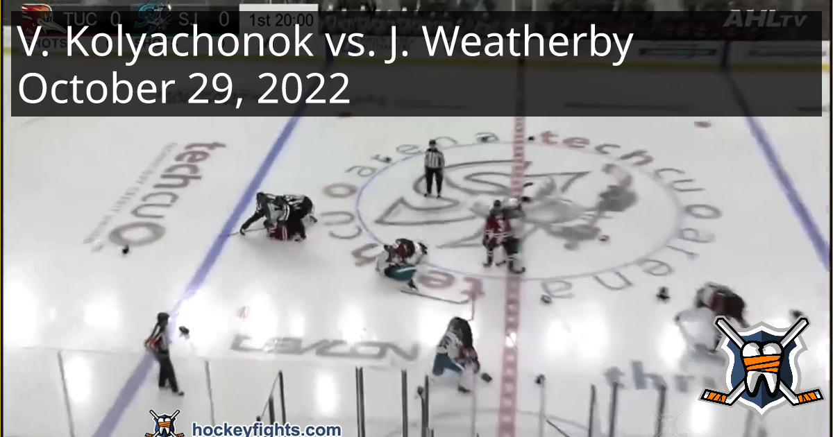 Vladislav Kolyachonok vs. Jasper Weatherby, October 29, 2022 - Tucson ...