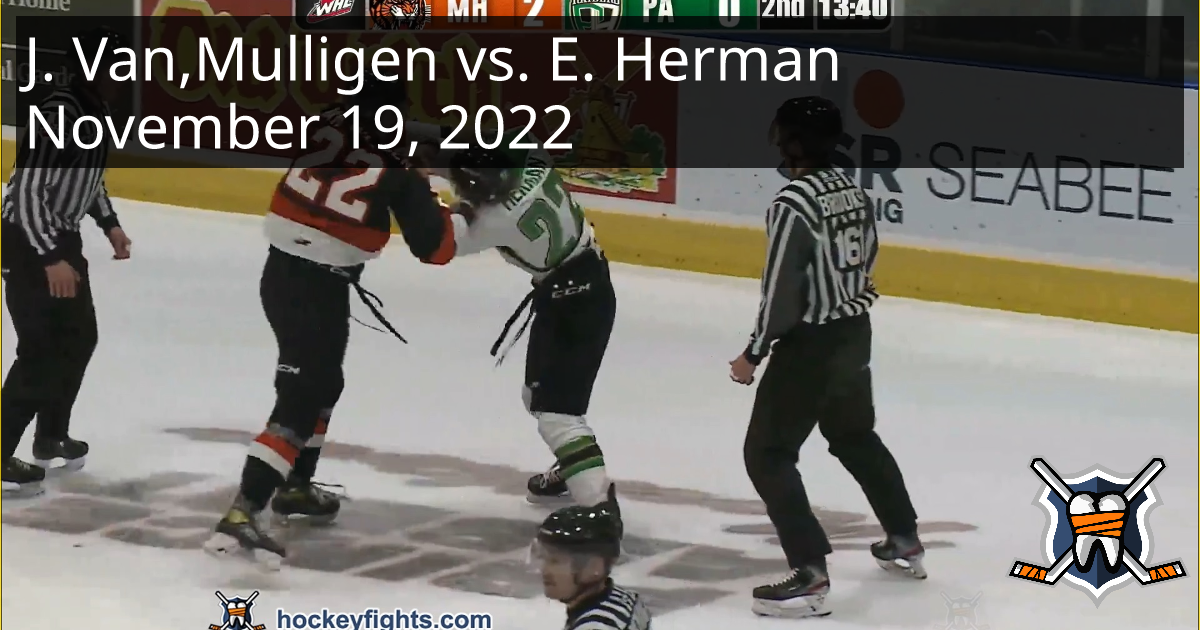 Josh Van Mulligen vs. Evan Herman, November 19, 2022 - Medicine Hat ...